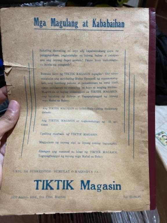 Vintage Tiktik Magazine dated August 23, 1969, Hobbies & Toys ...