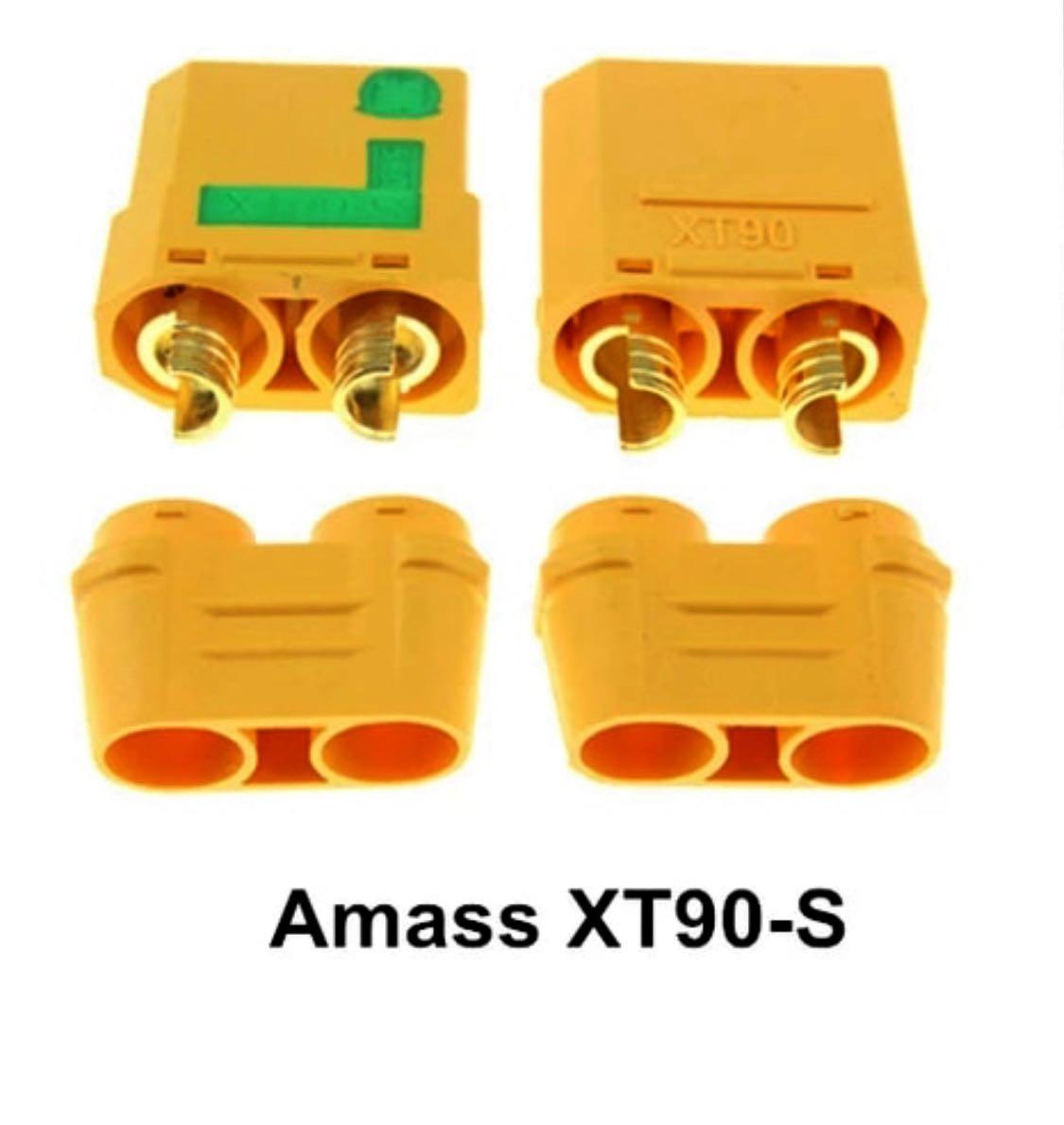 **XT90-S Original Amass XT90-S Connector Anti-Spark Male Female Connector with Housing Sheath ...
