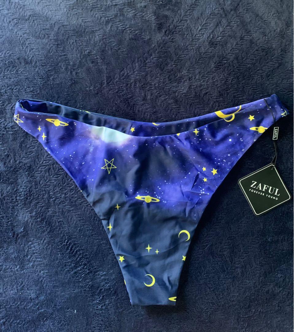 Zaful Starry Night Two Piece Bikini, Women's Fashion, Swimwear, Bikinis ...