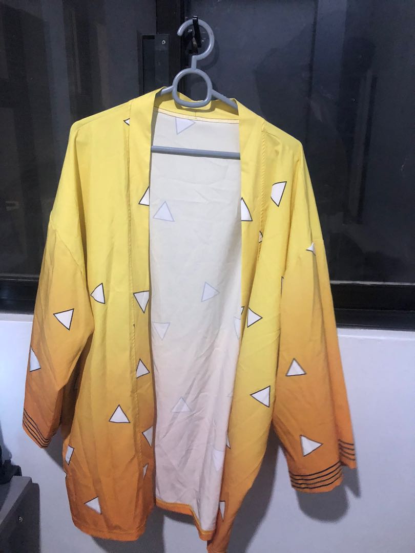 Zenitsu (Demon Slayer) Haori / Cosplay, Men's Fashion, Coats, Jackets ...