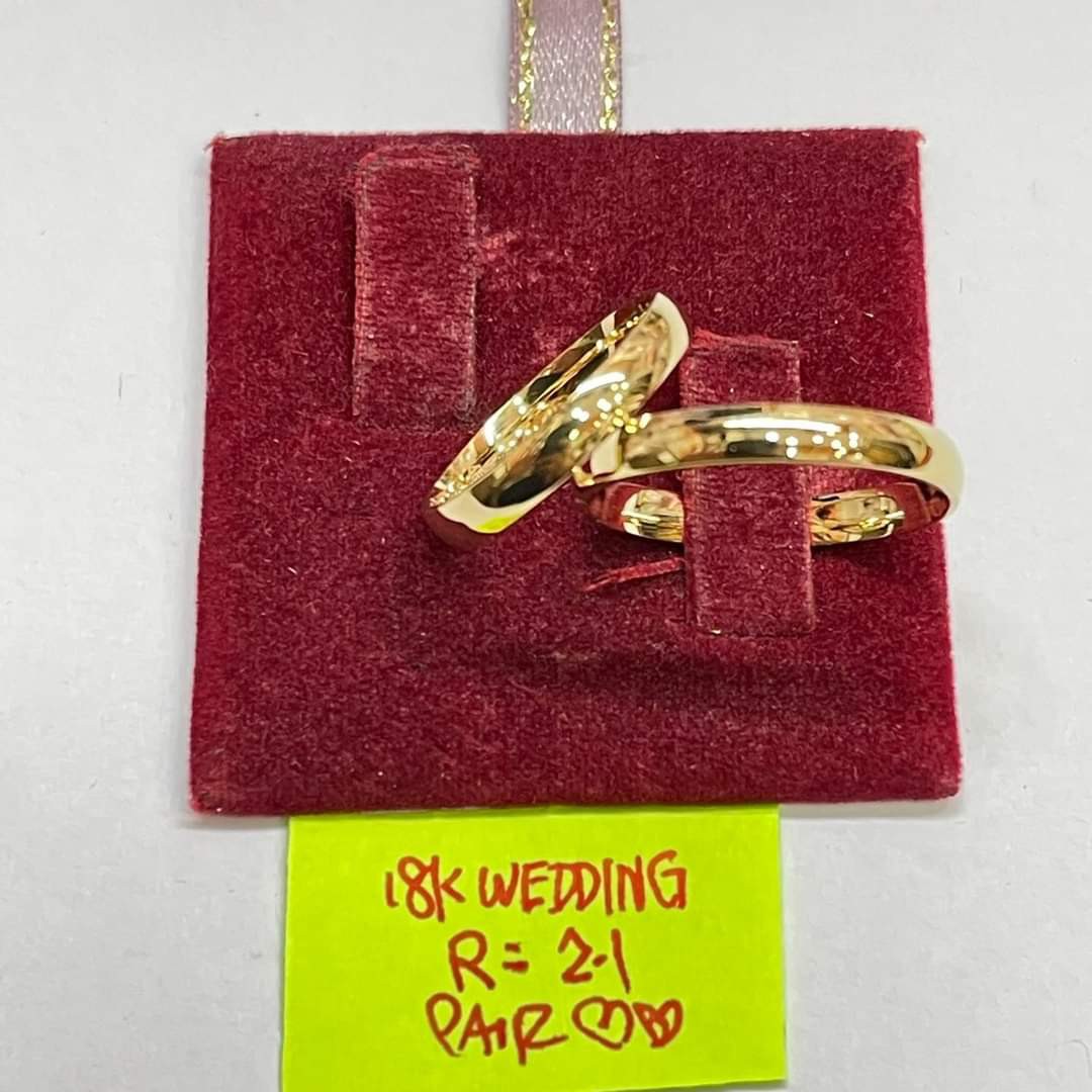 18K Saudi Gold wedding ring, Women's Fashion, Jewelry & Organizers ...