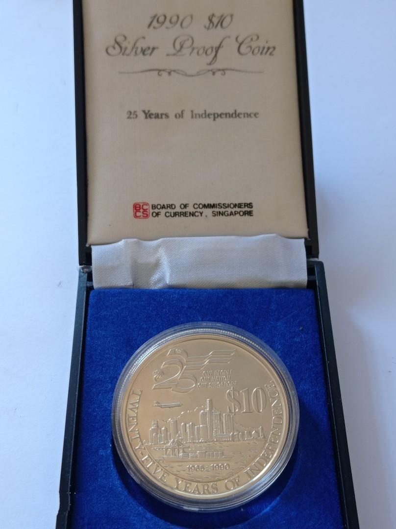 1990 Silver Proof Coin $10, Hobbies & Toys, Memorabilia & Collectibles ...