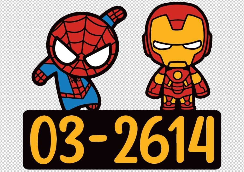 3D Marvel Avengers Acrylic Signage / Unit Number/ Door Sign, Furniture ...