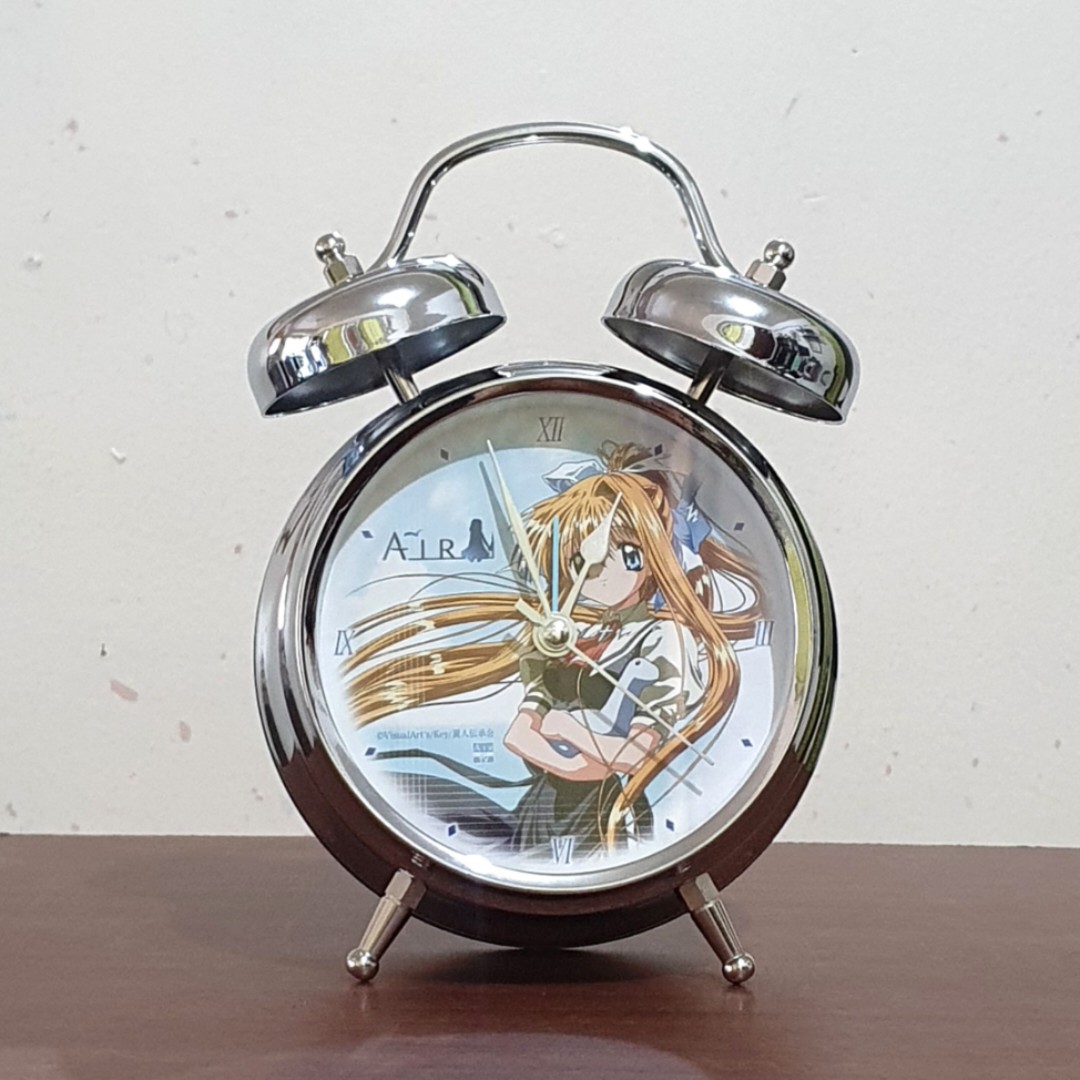Air Anime Voice Alarm Clock Japan Chrome Brandnew, Furniture & Home ...