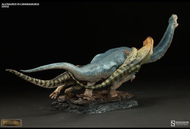 Allosaurus vs Camarasaurus Statue by Sideshow Collectibles, 興趣及遊戲, 玩具 ...