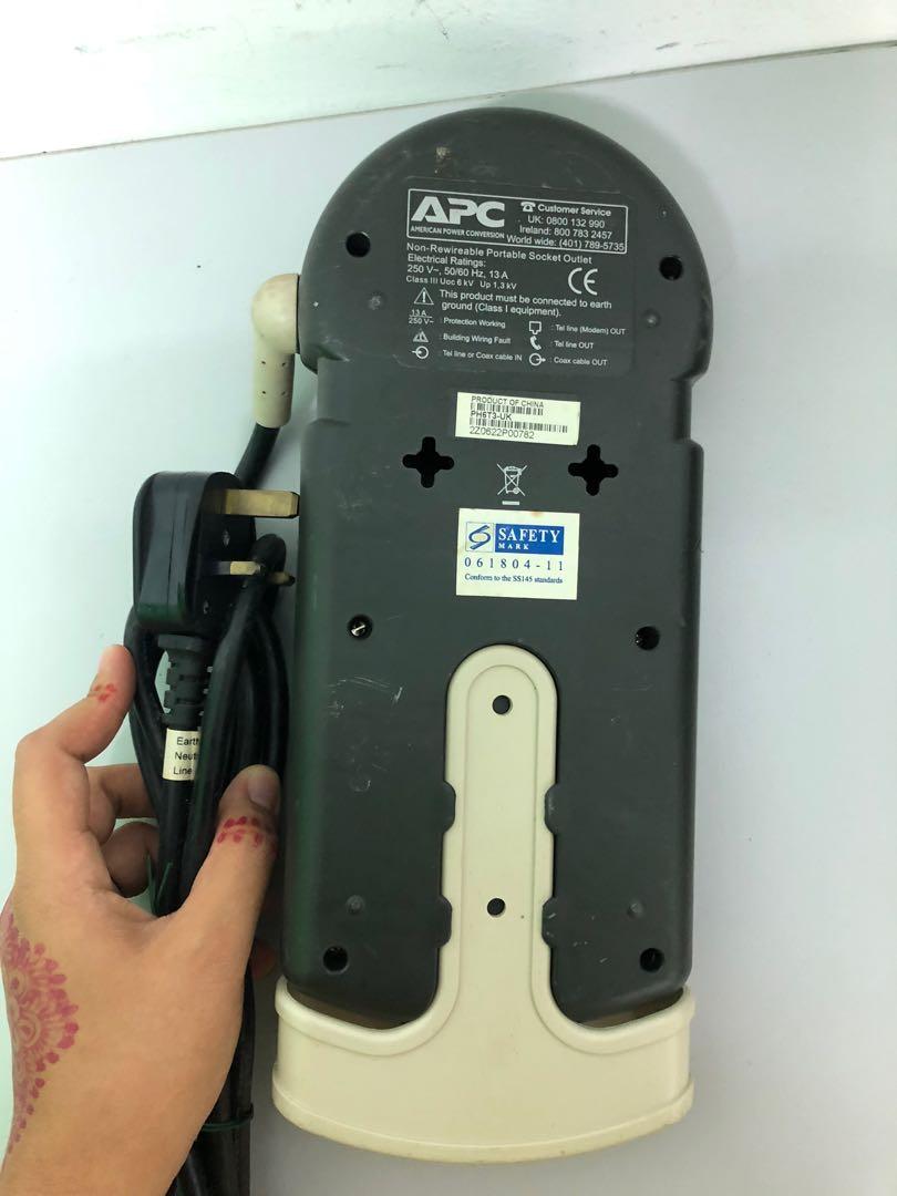 APC Non-Rewireable Portable Socket Outlet, Computers & Tech, Parts ...