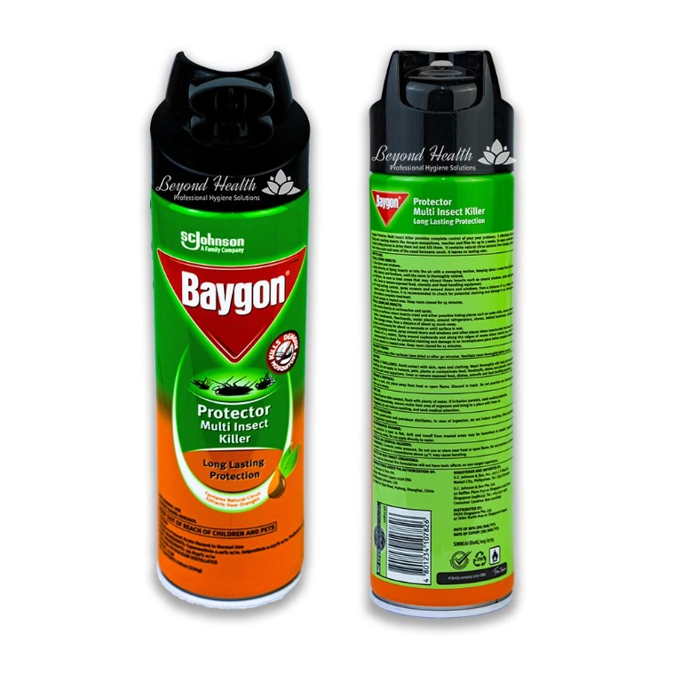 Baygon Protector Multi Insect Killer Long Lasting Protection 500ml ...