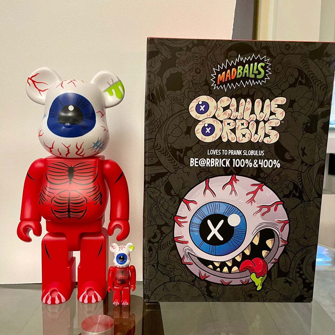 Bearbrick Be@rbrick Madballs Oculus Orbus 400% + 100%, Hobbies & Toys ...