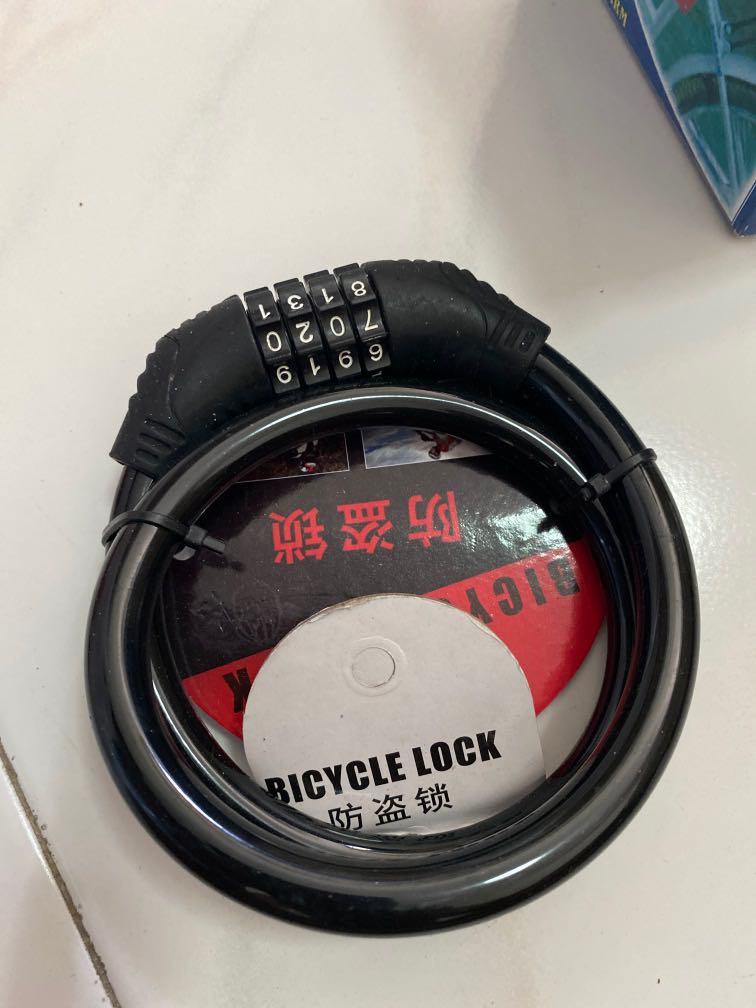 Bicycle number lock, Sports Equipment, Bicycles & Parts, Parts ...