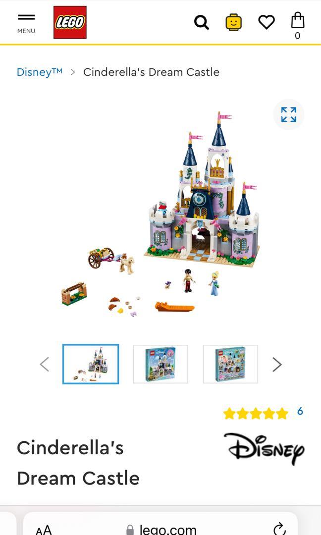 LEGO Disney Princess Cinderella Dream Castle 41154, Hobbies & Toys ...