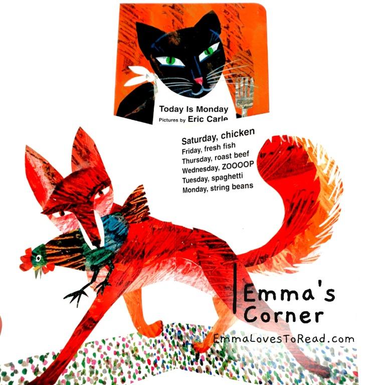 *Board Book* Today is Monday by Eric Carle, Hobbies & Toys, Books ...