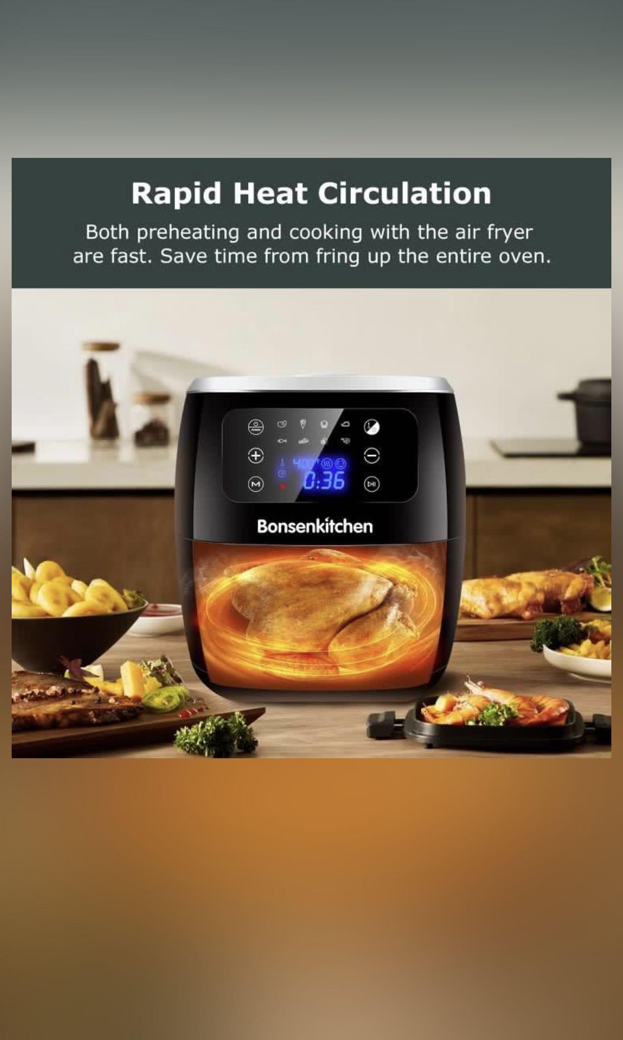 Bonsen Kitchen Airfryer, TV & Home Appliances, Kitchen Appliances ...