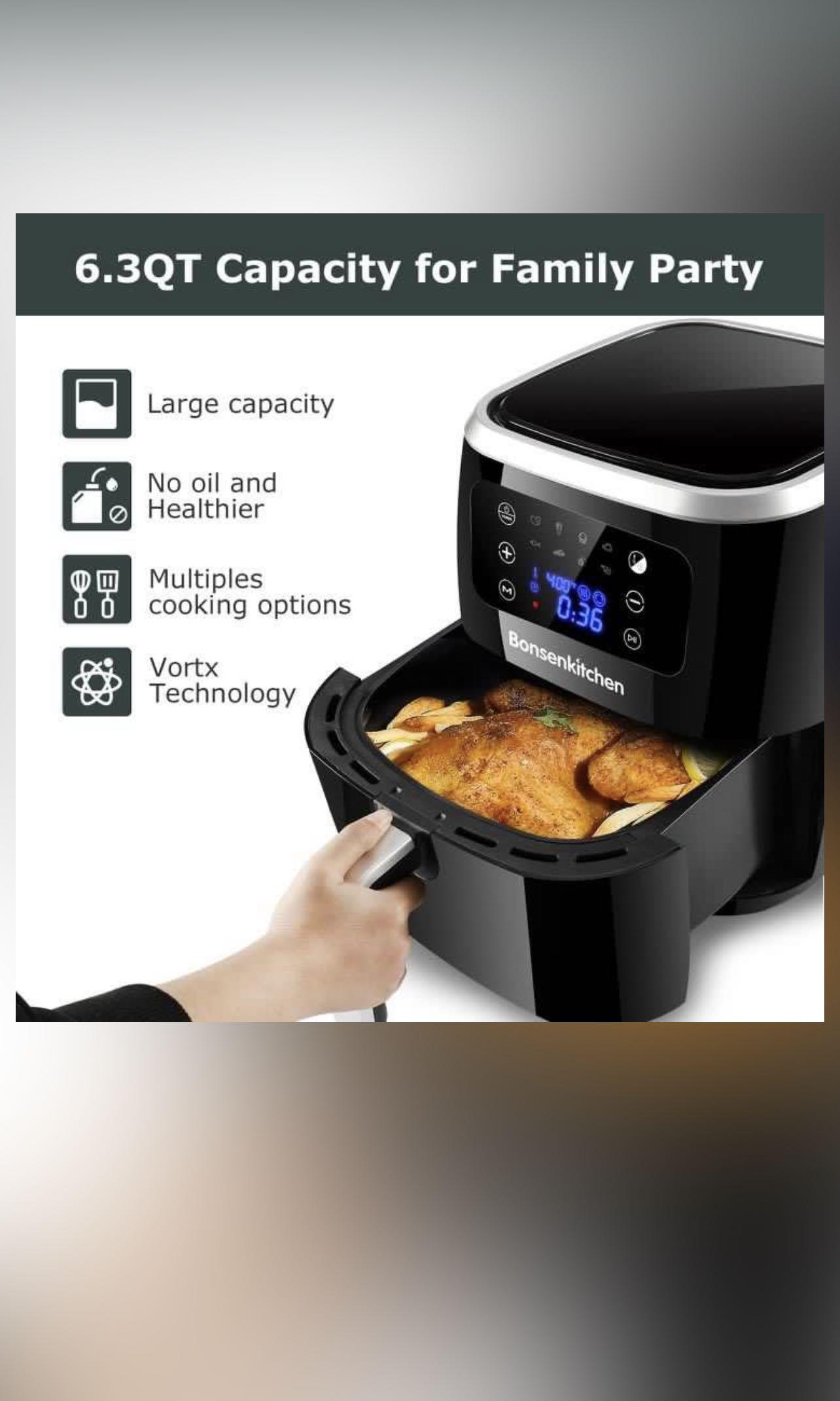 Bonsen Kitchen Airfryer, TV & Home Appliances, Kitchen Appliances ...