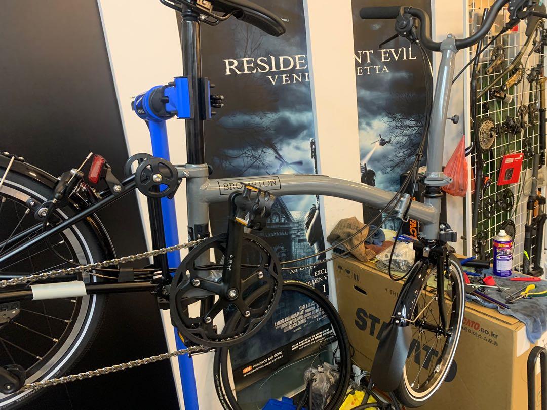 Brompton P line ( storm grey ), Sports Equipment, Bicycles & Parts ...