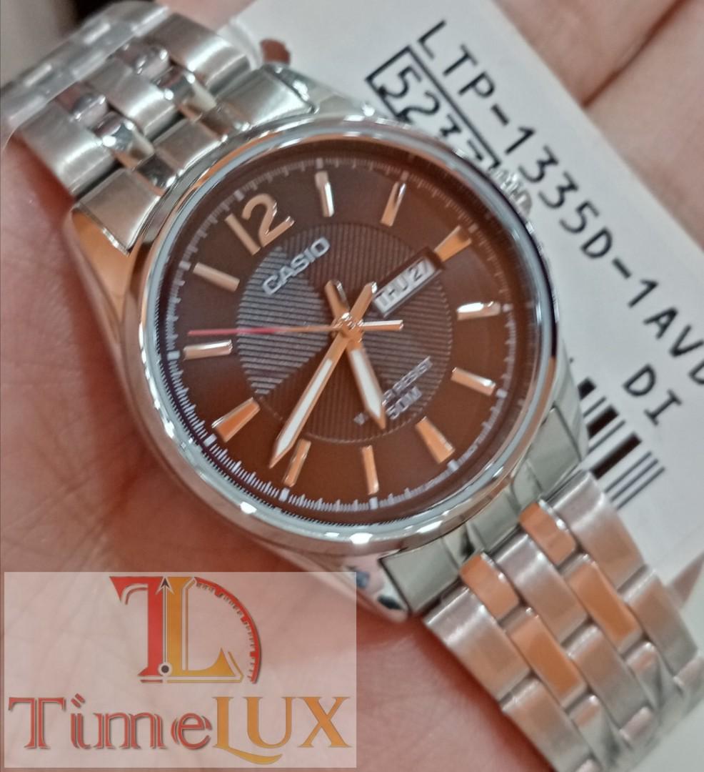 Casio Ladies Silver LTP-1335D-1A, Women's Fashion, Watches ...