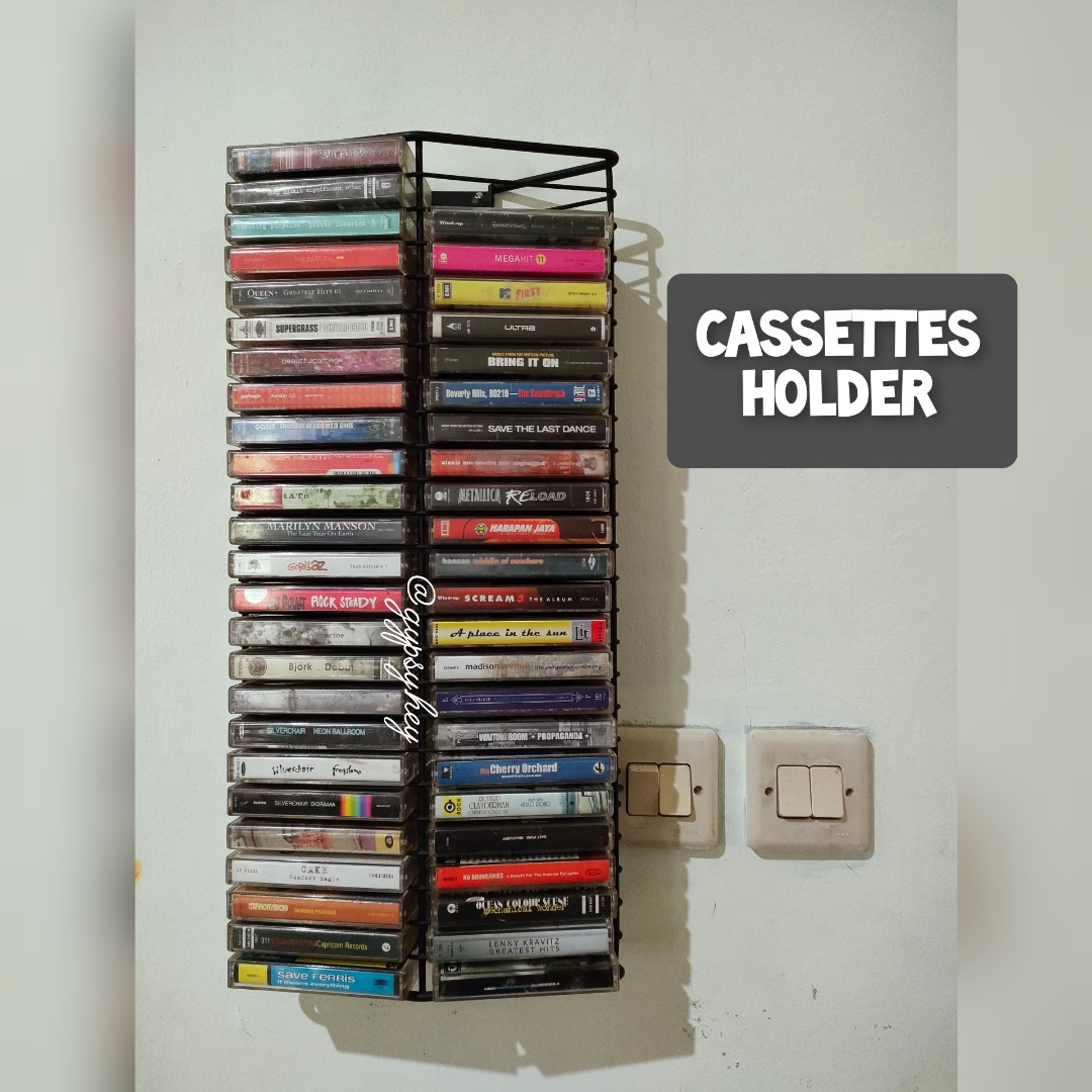 Cassettes Holder Include Kaset2nya Tempat Koleksi Kaset Vintage Jadul ...