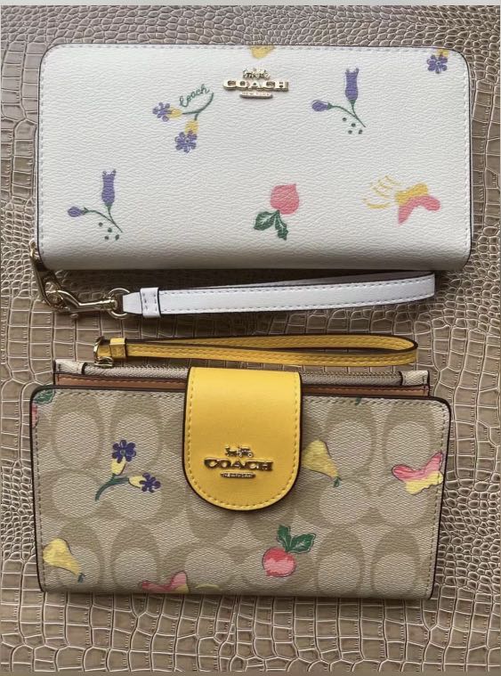 Coach Wallet With Veggie Fruits Print, Women's Fashion, Bags & Wallets ...