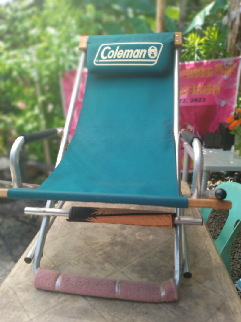 COLEMAN FOLDABLE ROCKING CHAIR, Furniture & Home Living, Outdoor ...