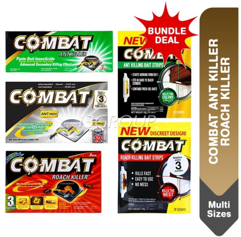 Combat Ant / Roach Killer Insecticide [Bundle] - CART0935, Furniture ...