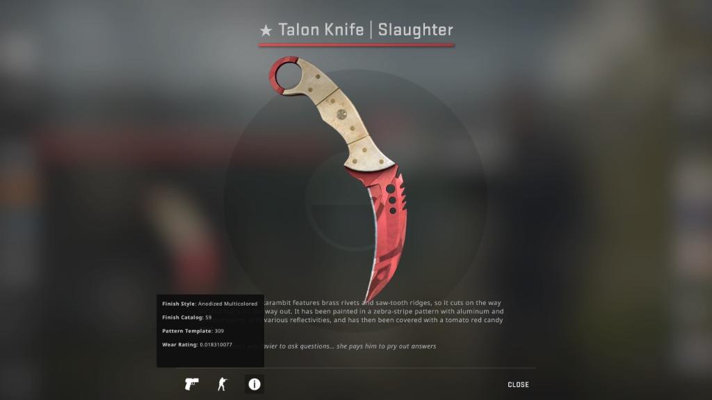 CSGO Talon Knife Slaughter (Factory New) low float 0.01, Video Gaming ...