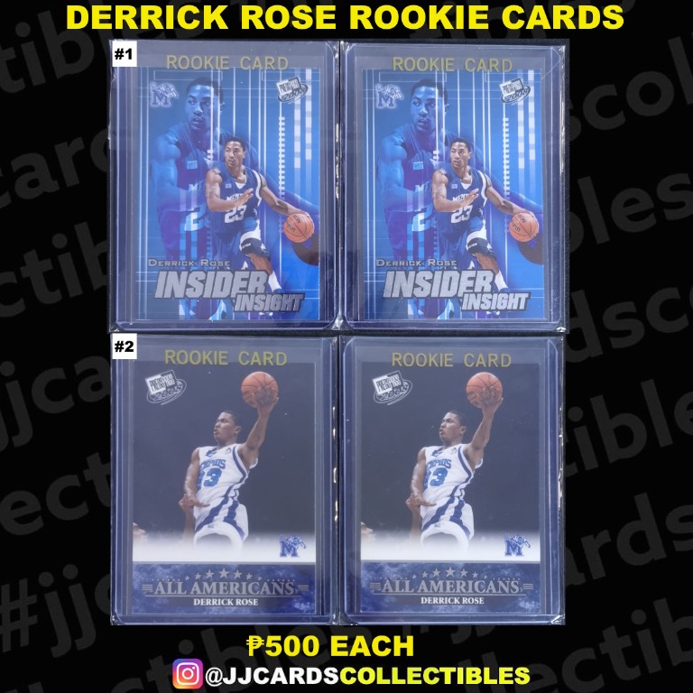 Derrick Rose Rookie NBA Cards in Top Loader Batch1, Hobbies & Toys ...