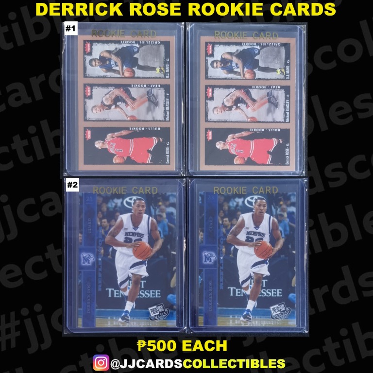 Derrick Rose Rookie NBA Cards in Top Loader Batch2, Hobbies & Toys ...