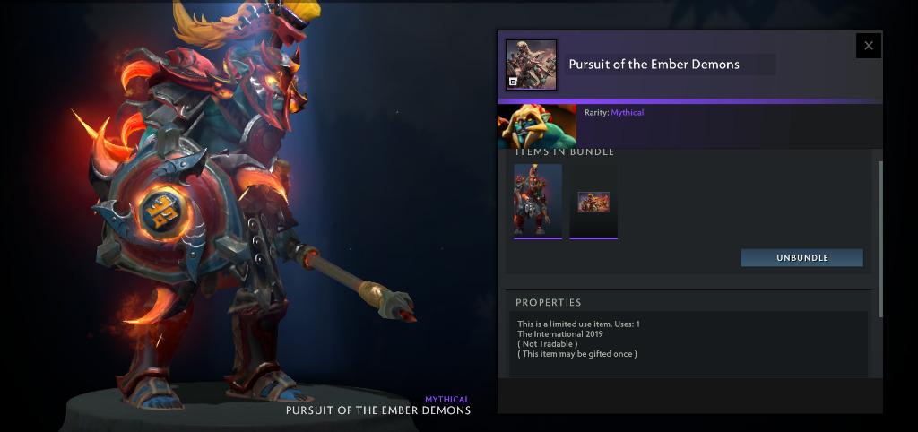 Dota 2 Huskar Collectors Cache, Video Gaming, Gaming Accessories, In ...