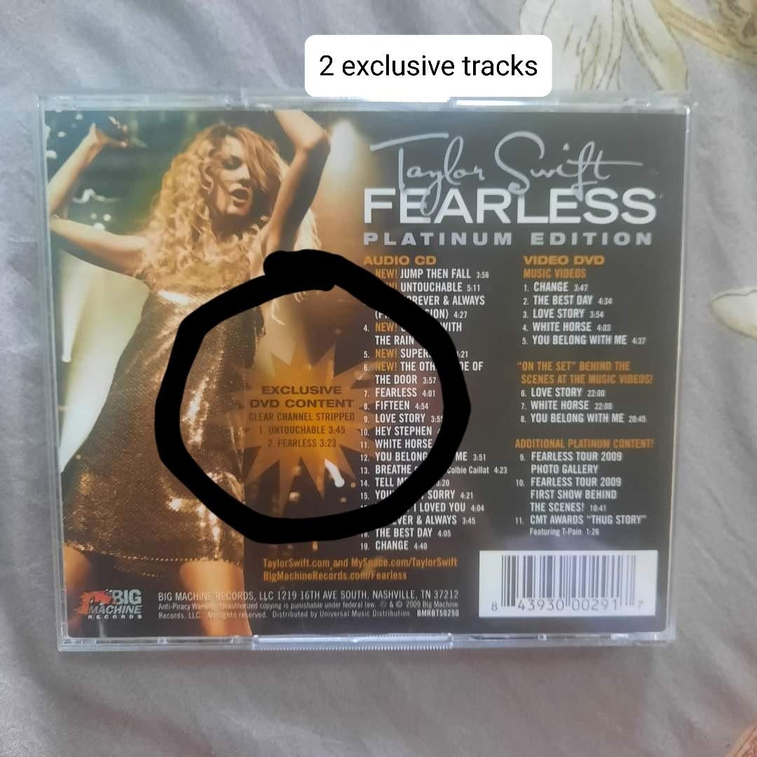 Fearless Platinum Target edition Taylor Swift 2 exclusive tracks cd ...