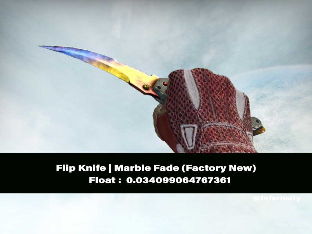 Flip Knife Marble Fade FN CSGO SKINS KNIVES, Video Gaming, Gaming ...