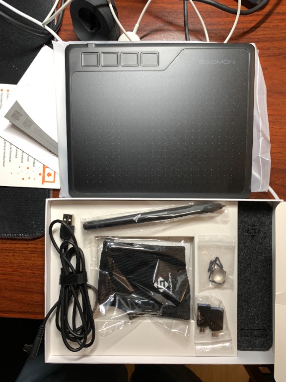 GAOMON S620 Graphics Tablet 6.5 x 4 Inches Pen Tablet with 4 Express ...