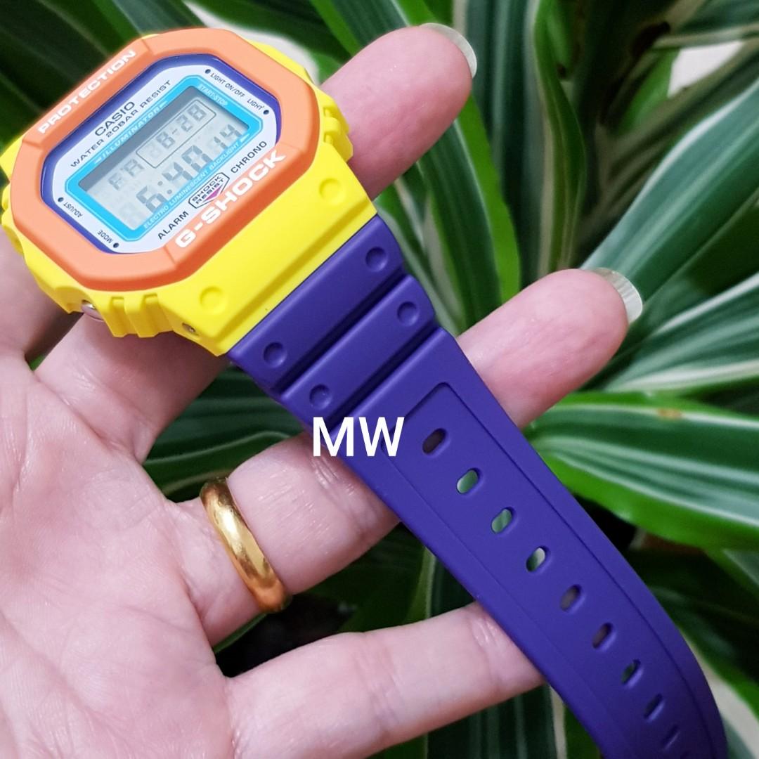 Genuine Casio Men G-Shock unisex watch Lego colors dw5600 dw-5600 brand ...