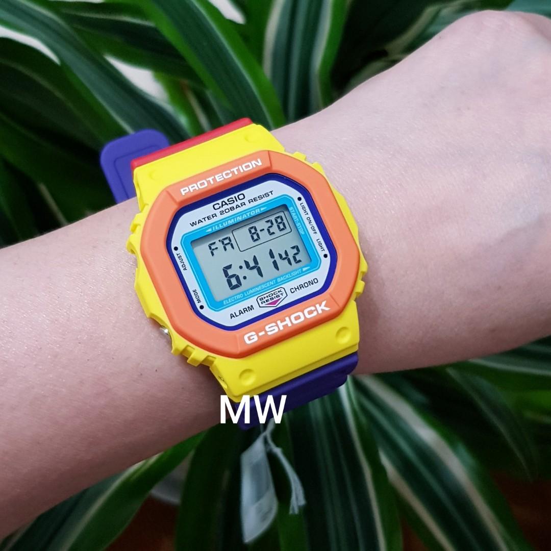 Genuine Casio Men G-Shock unisex watch Lego colors dw5600 dw-5600 brand ...