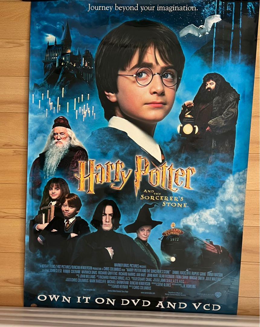 Harry Potter the Sorcerer’s stone Movie poster, Hobbies & Toys ...