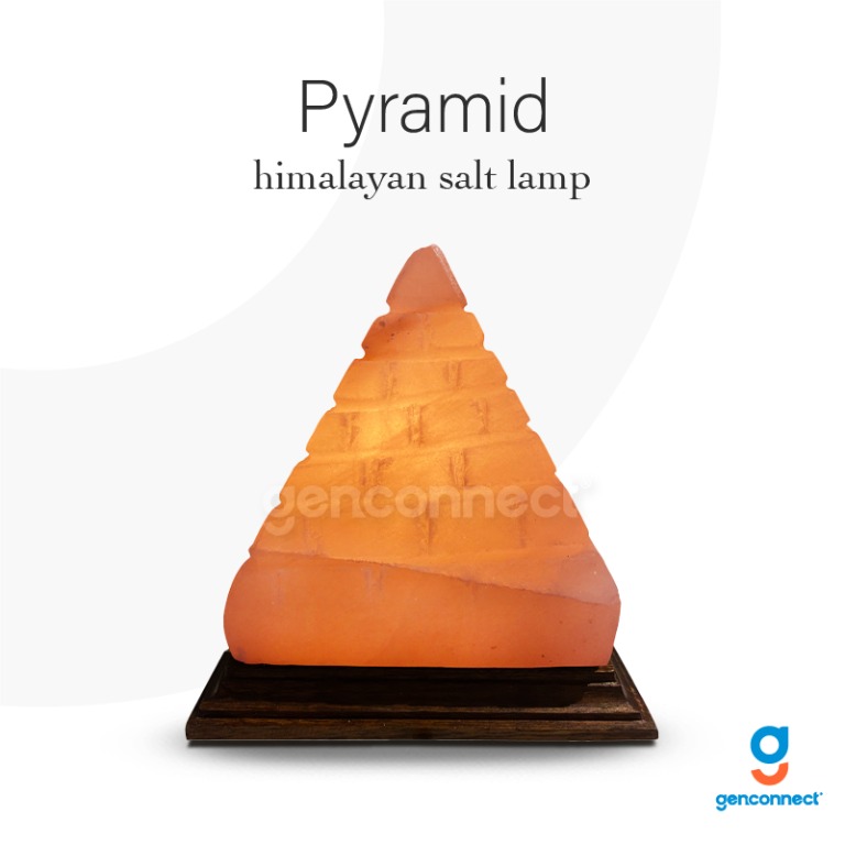 Himalayan Salt lamp Pyramid Block Pyramid Shape Pink White Grey Salt ...