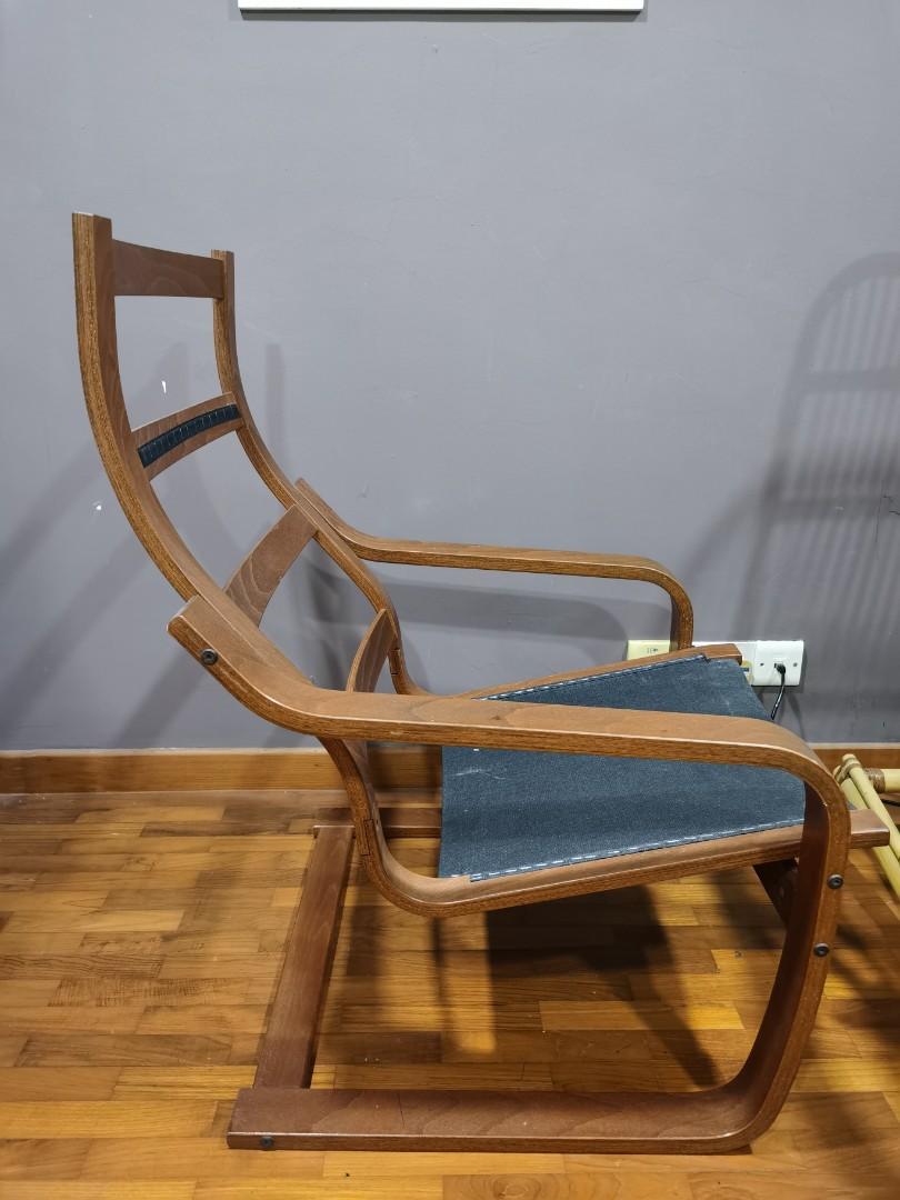 Ikea POANG arm chair frame, Furniture & Home Living, Furniture, Chairs ...