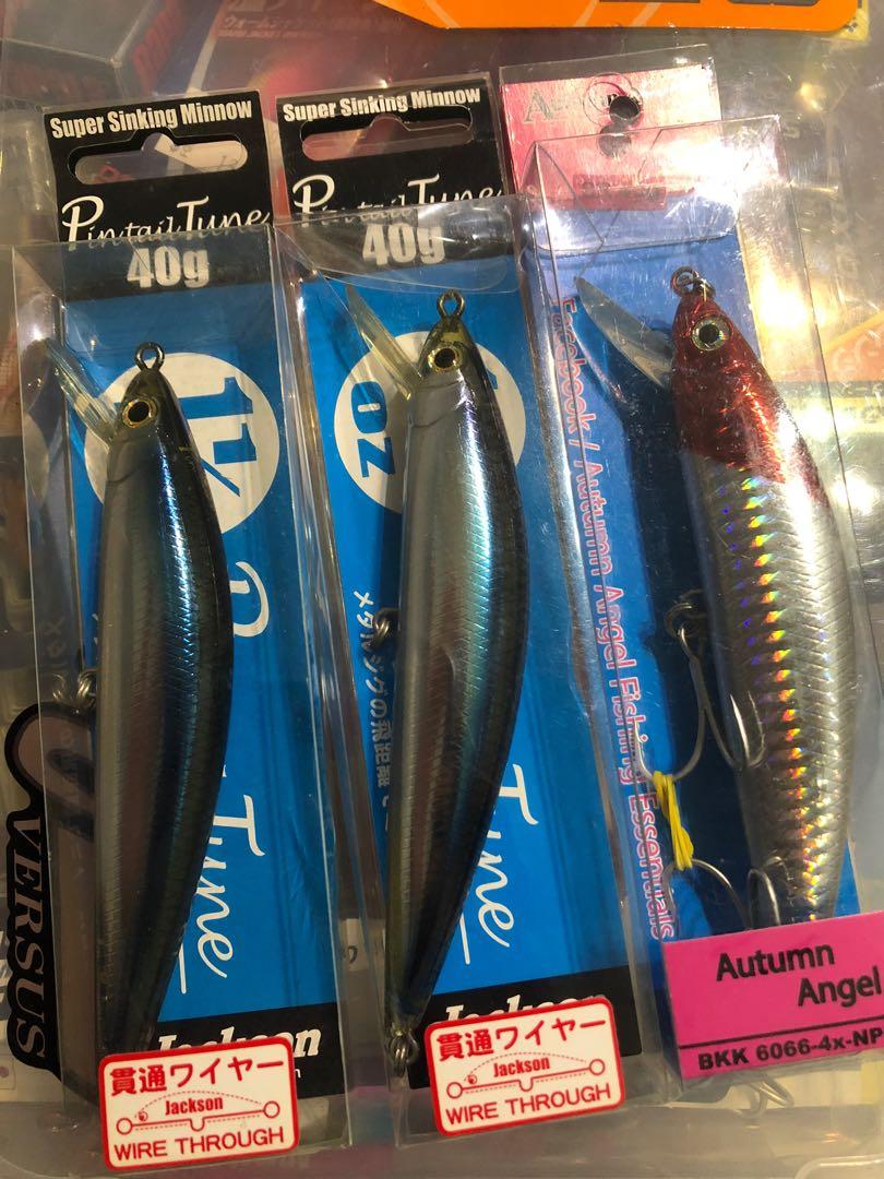 Jackson Pintail Tune Super Sinking Minnow 40g Made in Japan, Sports ...