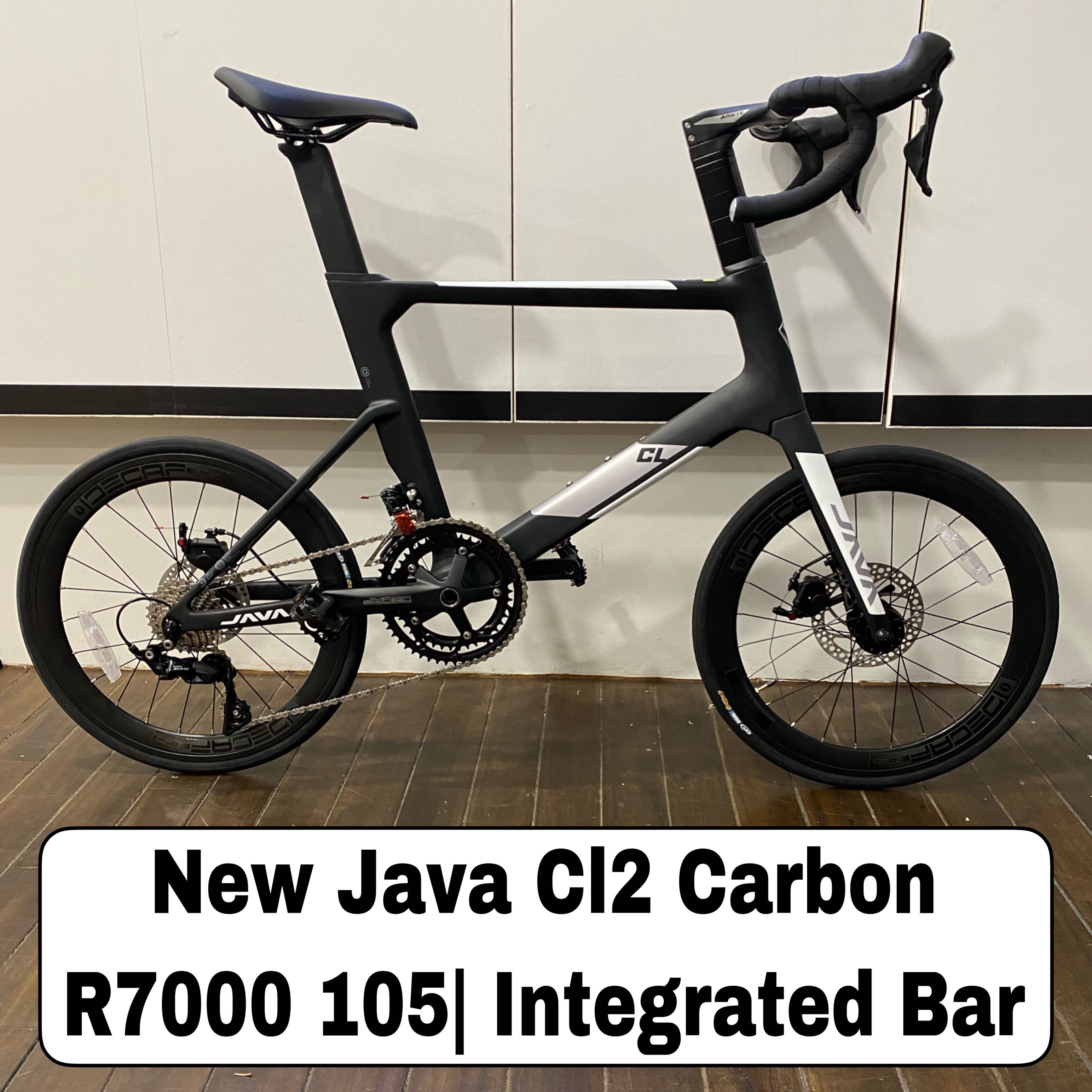 Java CL Carbon Fiber Integrated drop Bar | Shimano R7000 105 shifter ...