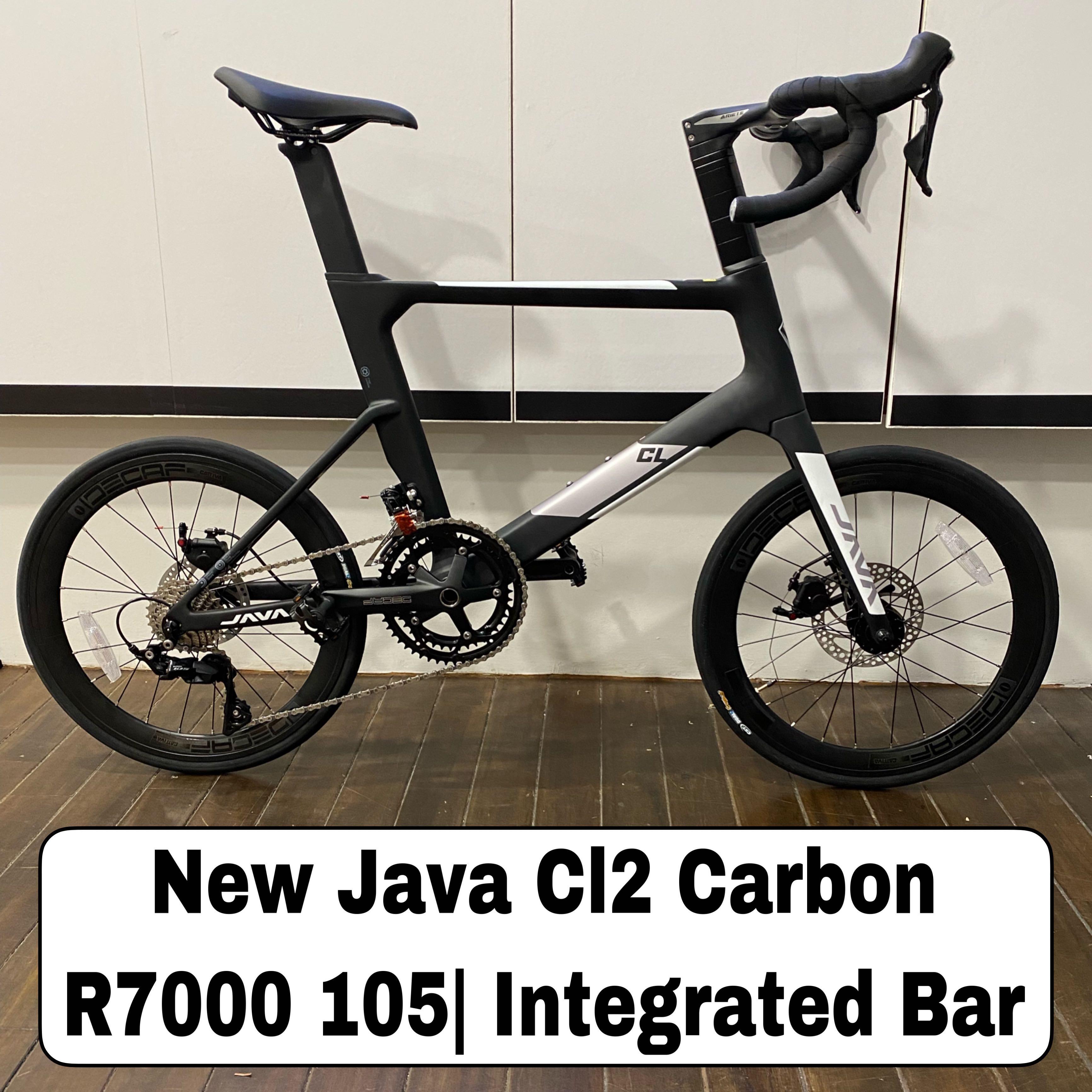 Java CL Carbon Fiber Integrated drop Bar | Shimano R7000 105 shifter ...
