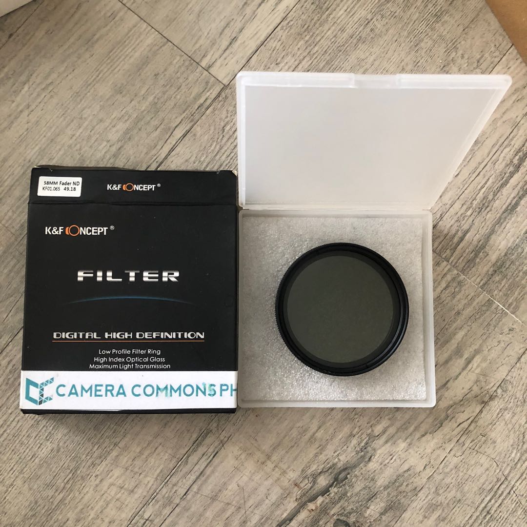 K&F Concept ND Filter- Fuji X mount, Photography, Lens & Kits on Carousell
