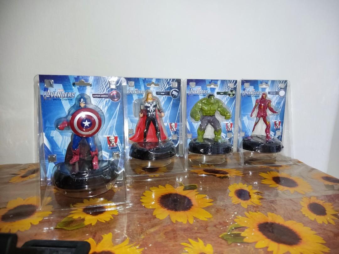 KFC marvel avengers captain America Thor hulk ironman, Hobbies & Toys ...
