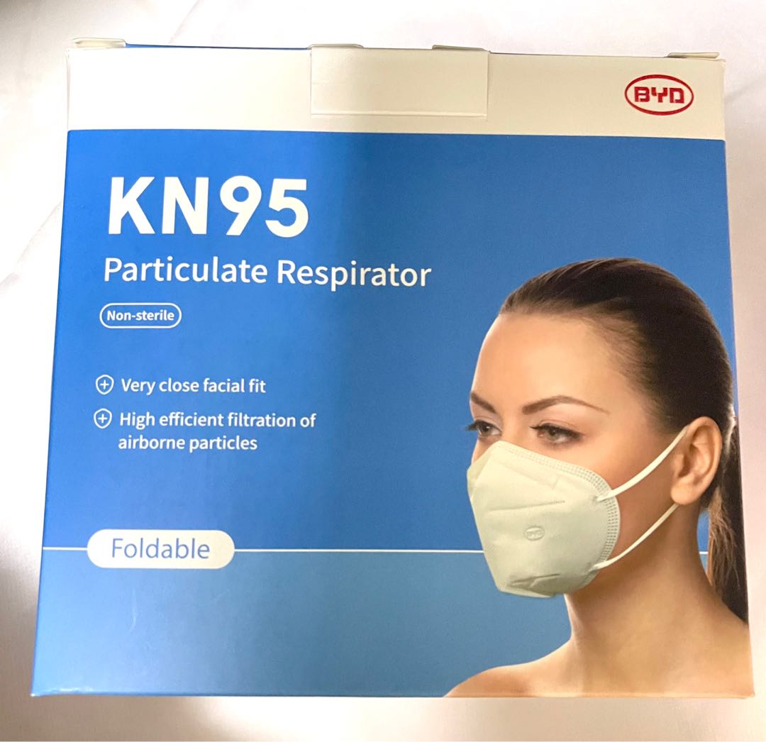 KN 95 foldable 50 pcs mask, Health & Nutrition, Face Masks & Face ...