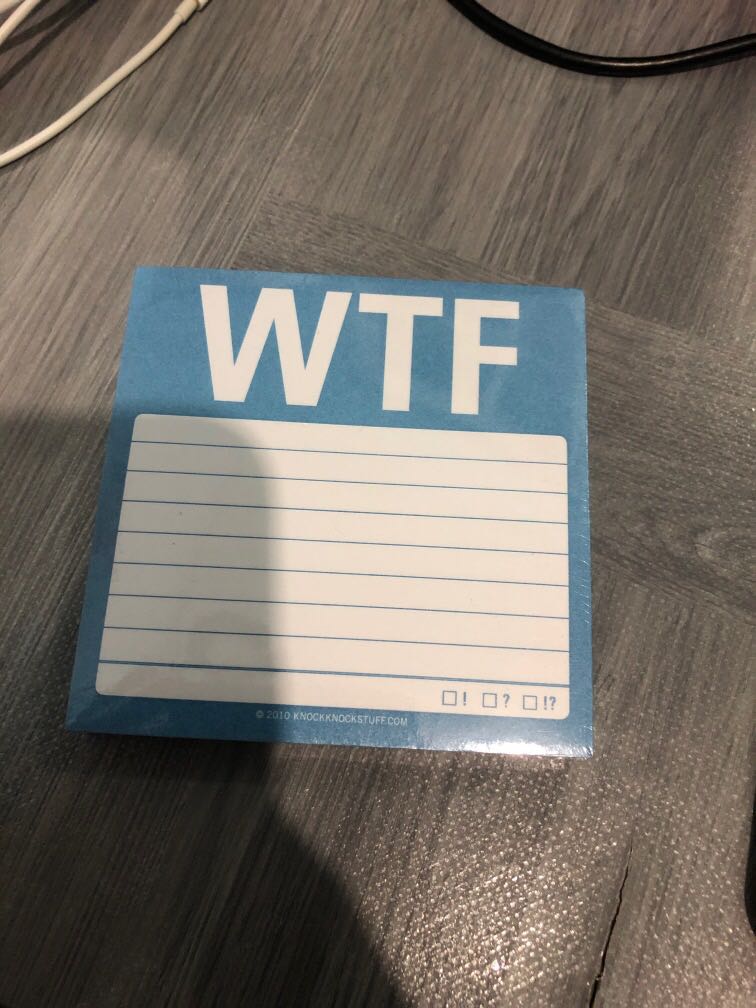 Knock Knock WTF Keep It Simple Stickies Sticky Notes, Hobbies & Toys ...