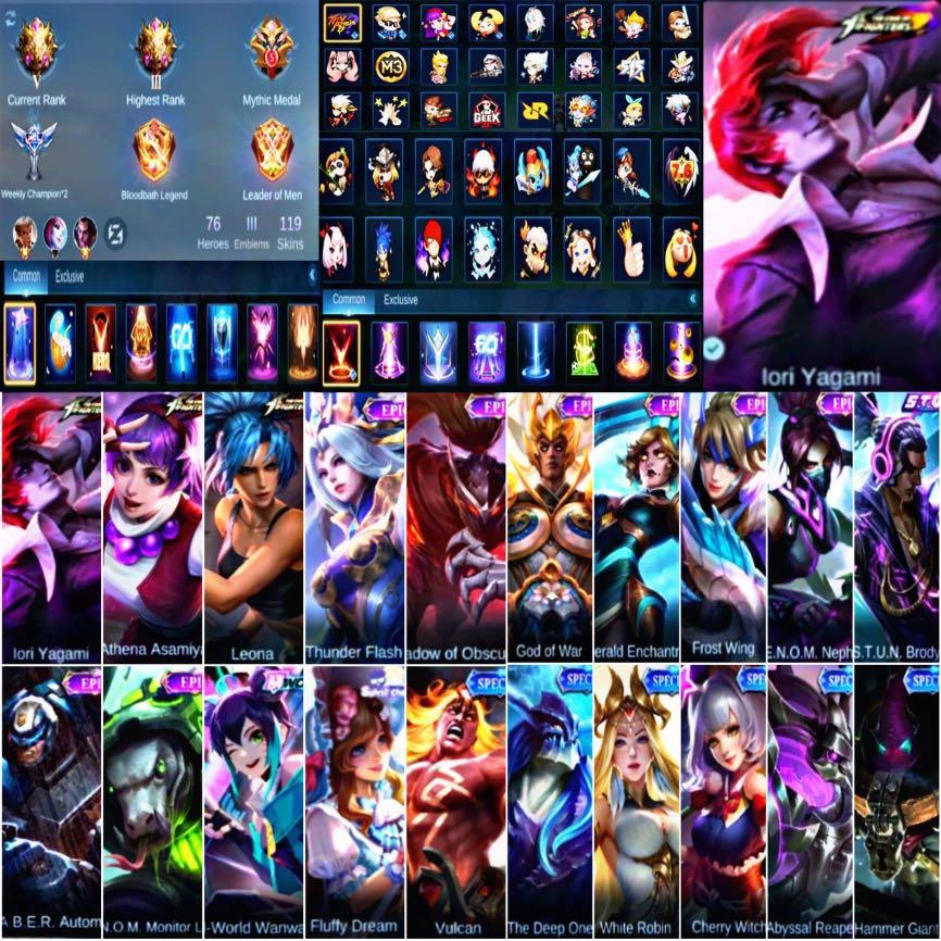 KOF Chou x ThunderFlash Selena x Shadow Of Obscurity Hayabussa Mobile ...