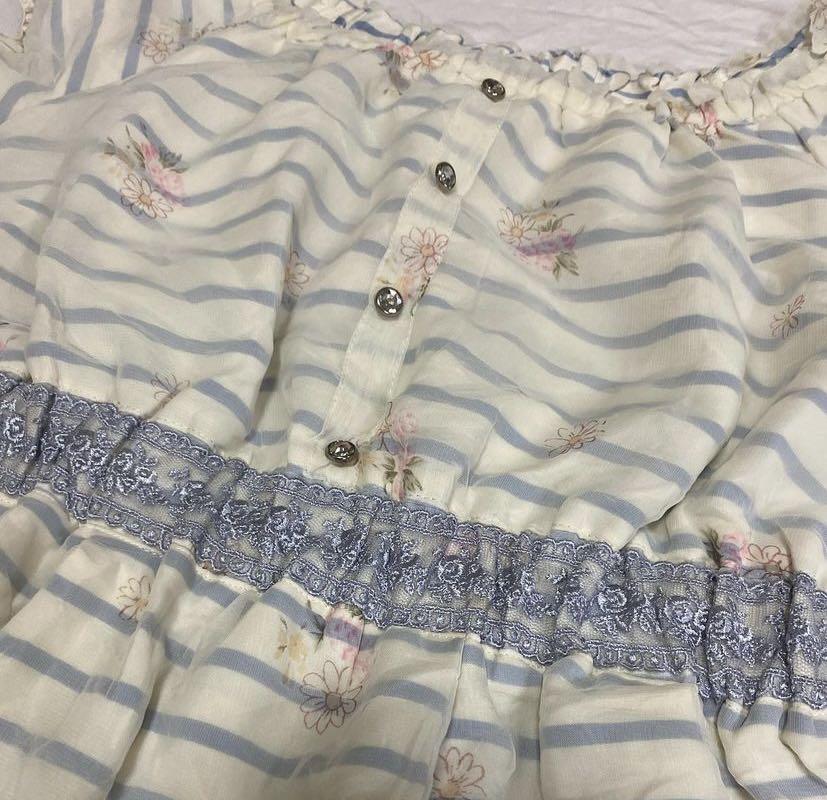 light blue coquette dress, Women's Fashion, Dresses & Sets, Dresses on ...