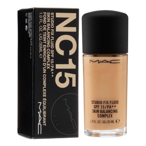 MAC NC15 Studio Fix Fluid Foundation, Beauty & Personal Care, Face ...