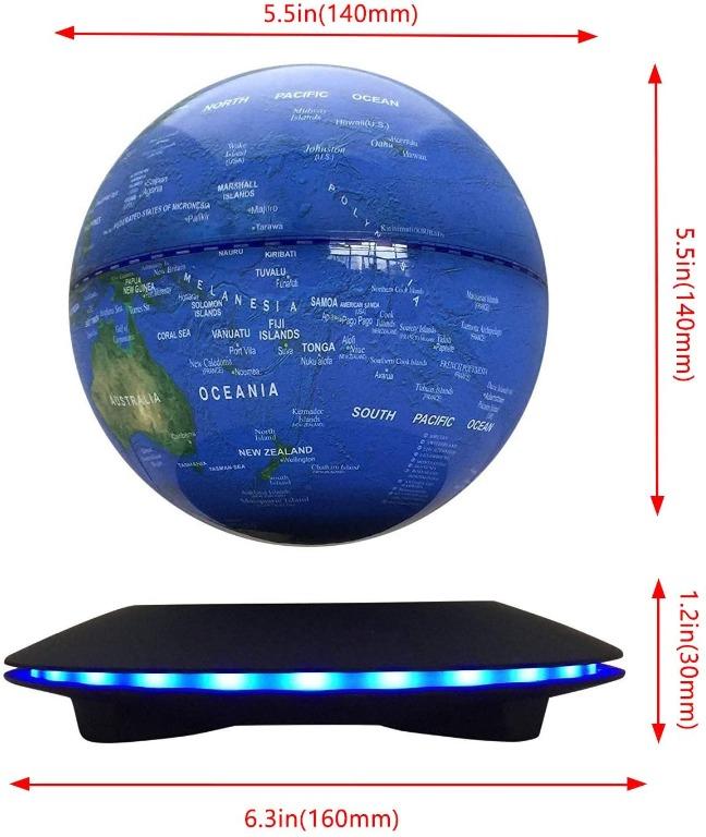 Magnetic levitating globe desktop toy, Hobbies & Toys, Toys & Games on ...