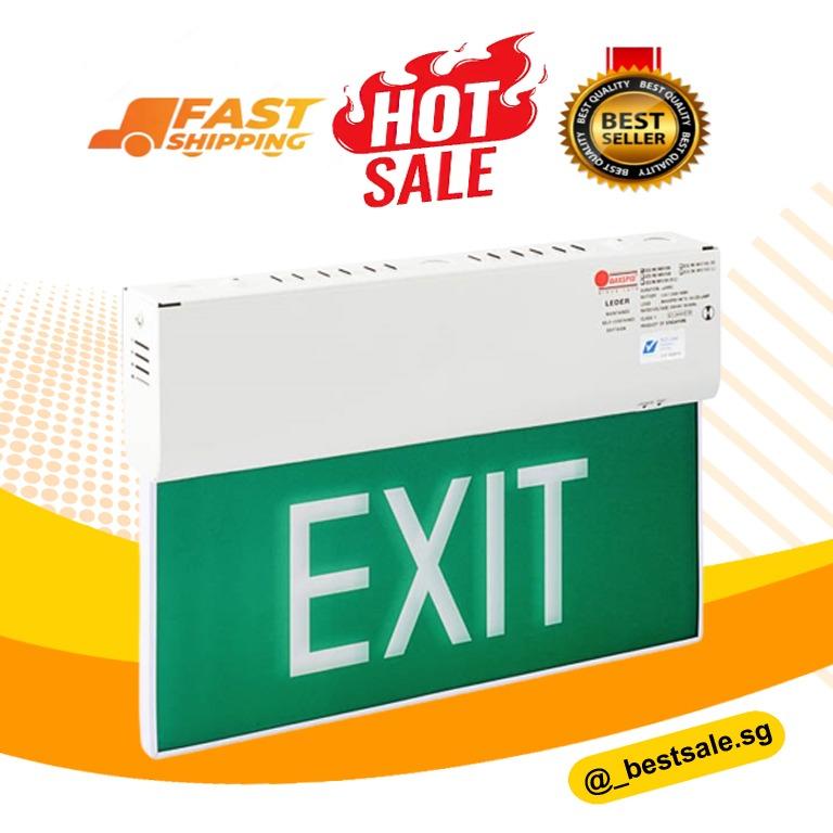 MAXSPID EMERGENCY EXIT LIGHT SINGLE SIDE LEDER ES/M/W5100, Furniture ...