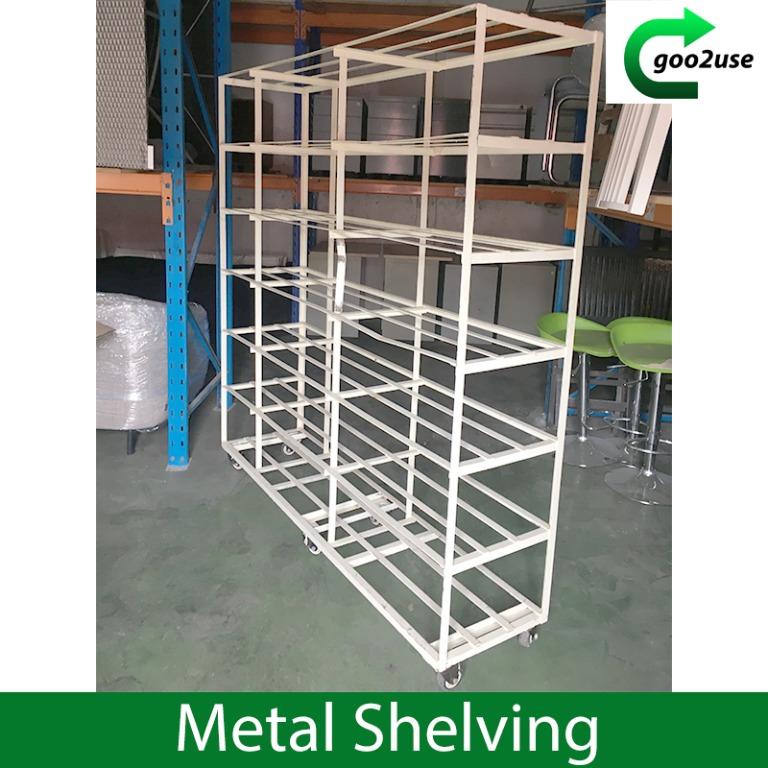 Metal Rack Shelving 7 Tier, Furniture & Home Living, Furniture, Shelves ...