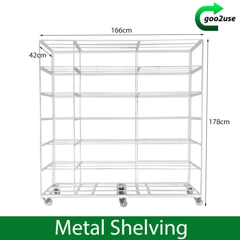 Metal Rack Shelving 7 Tier, Furniture & Home Living, Furniture, Shelves ...