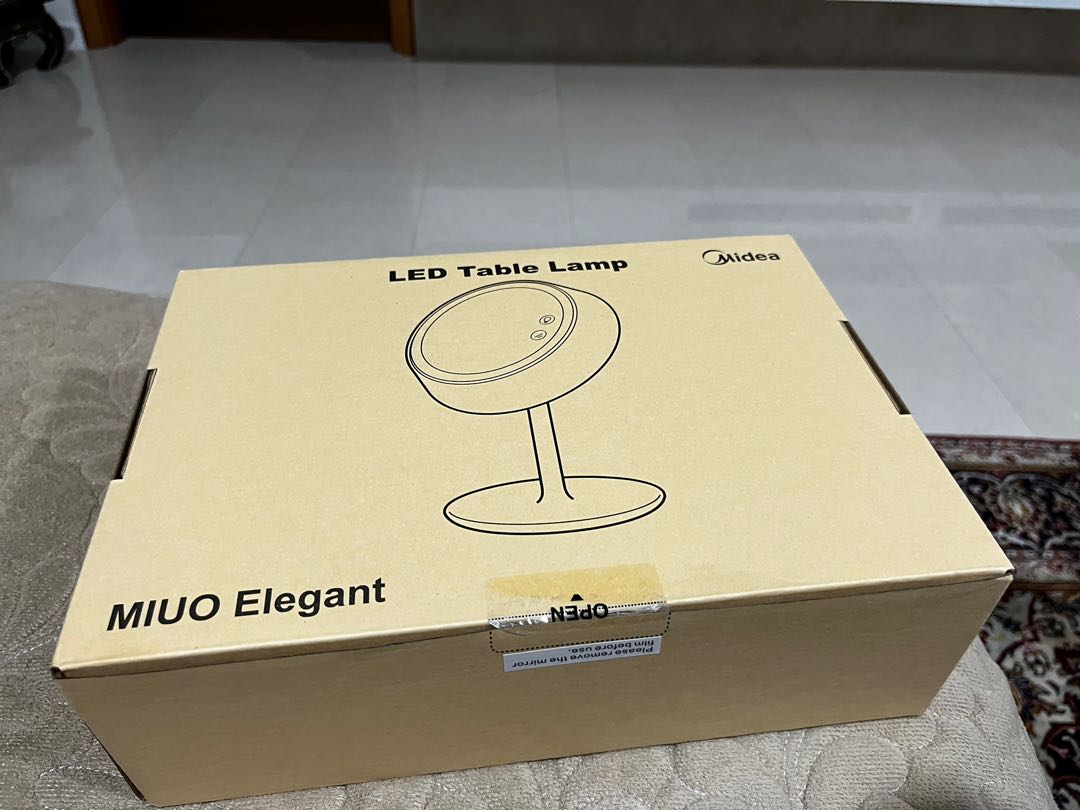 Midea LED Table Lamp Miuo Elegant Makeup Mirror, Furniture & Home ...